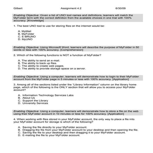 Sample Assessment Questions | PDF | Internet for Beginners | Internet