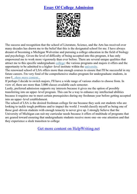 Essay For Nursing School Application | PDF