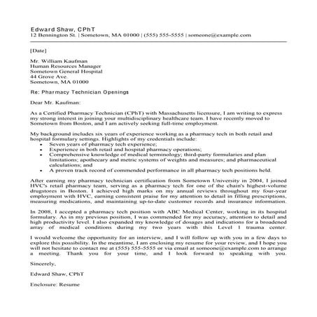 Sample cover letter | PDF