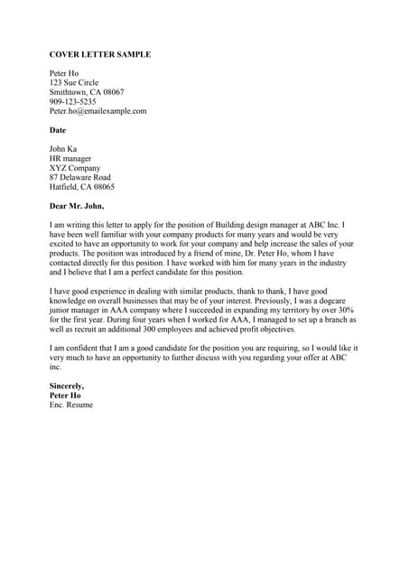 Cover Letter COA | DOC