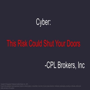 The CPAs Guide to Buying Cyber Insurance | PPT