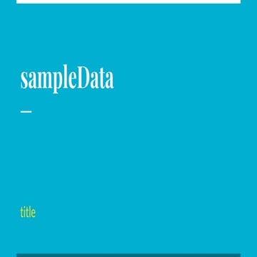 Sample data | PPT