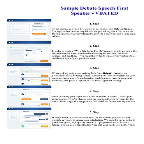 Sample Debate Speech First Speaker - VBATED | PDF