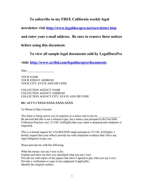 Sample Notice of Errata for California | DOC