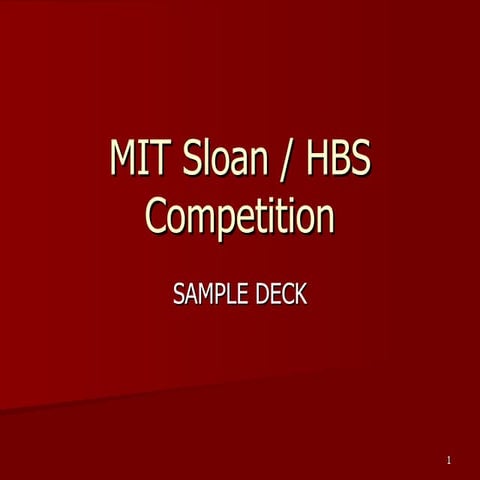 Competition Sample Deck | PPT
