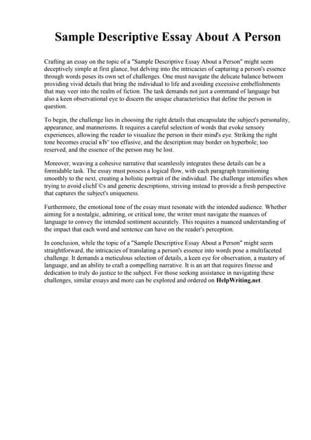 Descriptive Essay About A Person Example.pdf