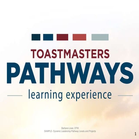 Sample Dynamic Leadership Path Levels and Projects | PPTX