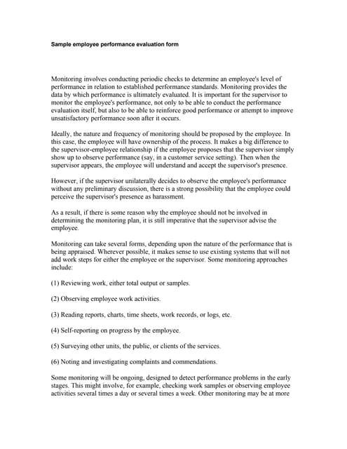 Evaluating employee performance examples - sigmalasoo