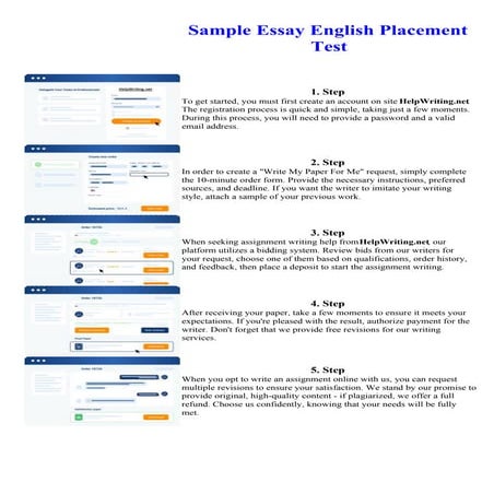 Sample Essay English Placement Test | PDF | Business Accounting ...