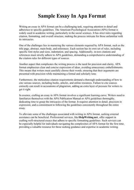 Sample Essay In Apa Format.pdf