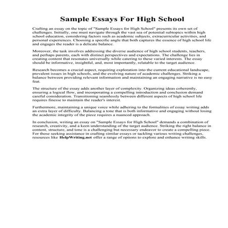 Sample Essays For High School.pdf