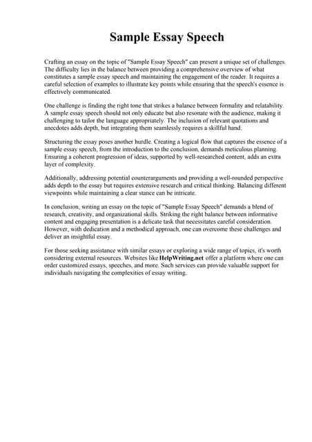 How To Write Speech Essay.pdf