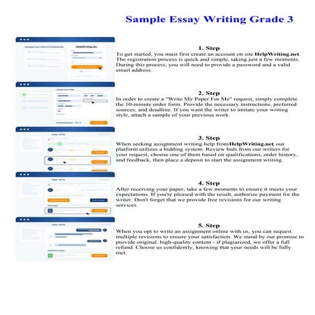 Sample Essay Writing Grade 3 | PDF