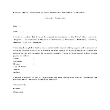 Sample file letter-of-commitment | DOCX | Publishing Industry | Industries