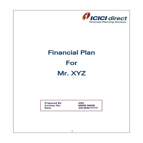 Sample financial plan (1) | PDF | Free Download