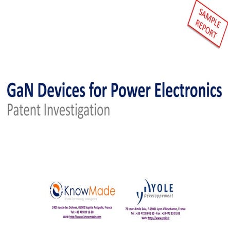 GaN Devices for Power Electronics: Patent Investigation | PDF
