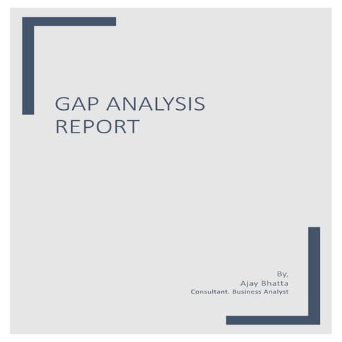 Sample GAP Analysis Report for CMS System | PDF