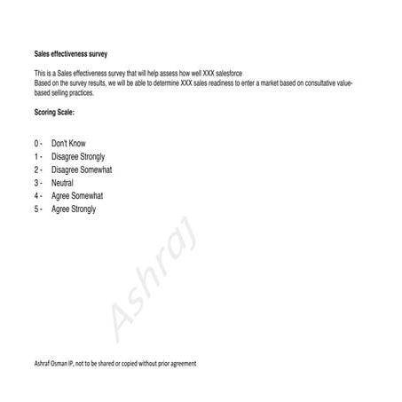 Sample generic sales survey questions (bilingual) | PPT