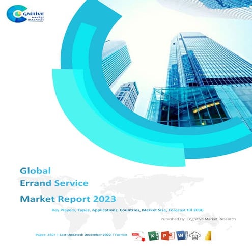 Errand Service Market Report 2023 - Cognitive Market Research | PDF