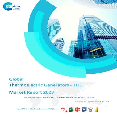 Sample Global Thermoelectric Generators - TEG Market Report 2023 ...