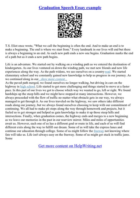 Sample Essays For Secondary School | PDF | Graduation | Personal Celebrations & Life Events