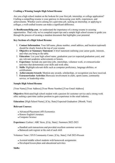 Resume | DOCX | Resume Writing and Advice | Job Search