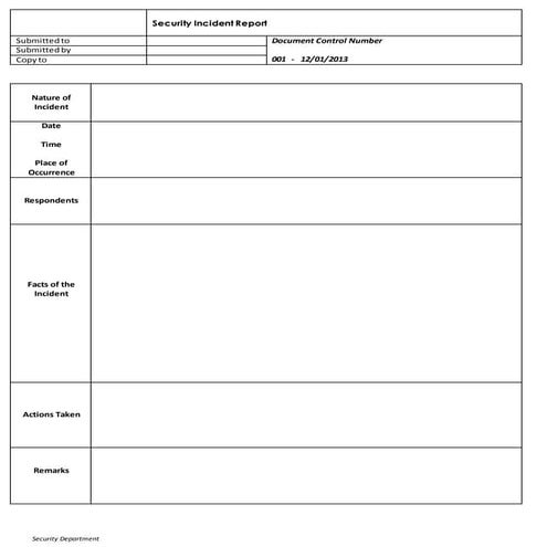 Security Investigation Report Format for New Practitioner | PDF