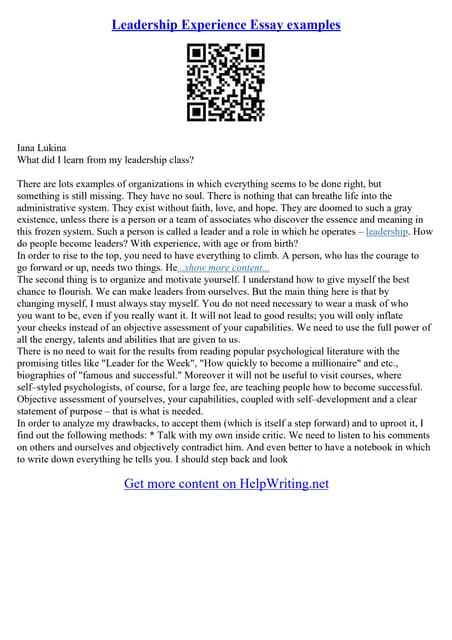 The New Face of LEADERSHIP | PPT