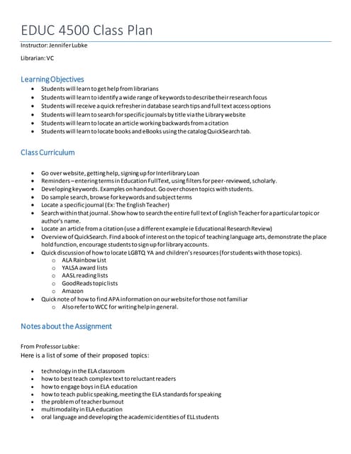 Sample Problem Based Learning Lesson Plan (STEM)