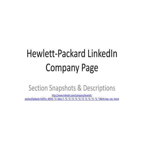 Linkedin Overview Tab Guide | PDF