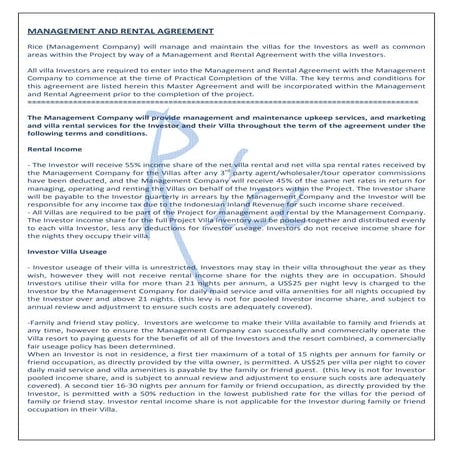 Sample management agreement & basic terms | PDF