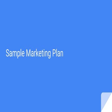 Sample Marketing Plan for B2B Business (SaaS) | PDF