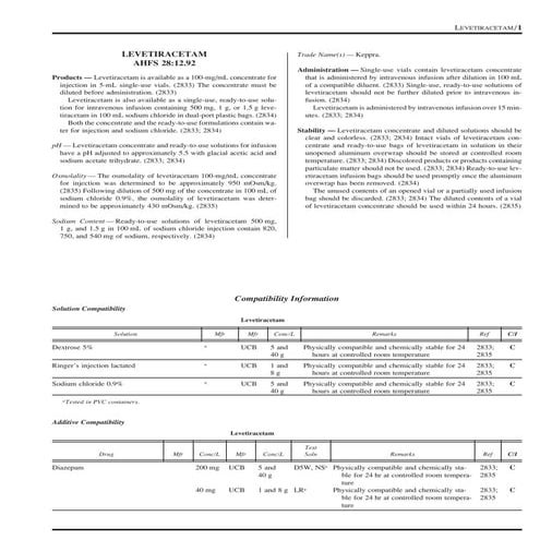 handbook on injectable - Sample monograph | PDF