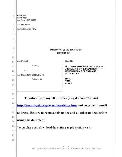 Motion to dismiss under rule 12(b)(5) for insufficient service of ...