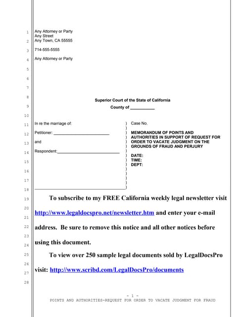 Sample California complaint for assault and battery | PDF