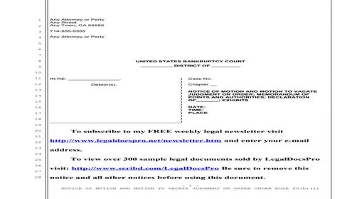 Exhibit List Template