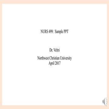 Sample narrated ppt | PPTX