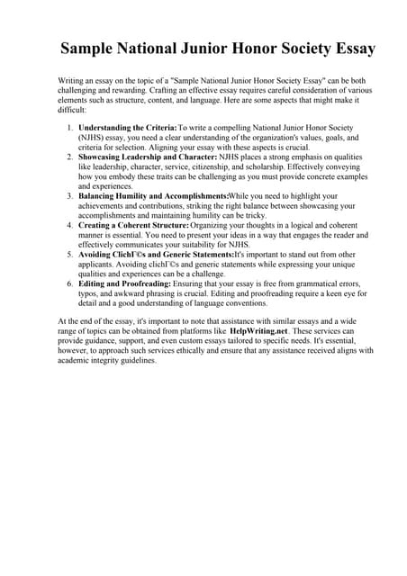 National Honor Society Scholarship Essay.pdf