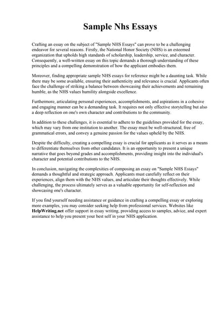 National Honors Society Essay Sample.pdf