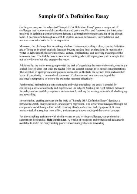 Definition Essay Samples.pdf Definition Essay Samples.pdf
