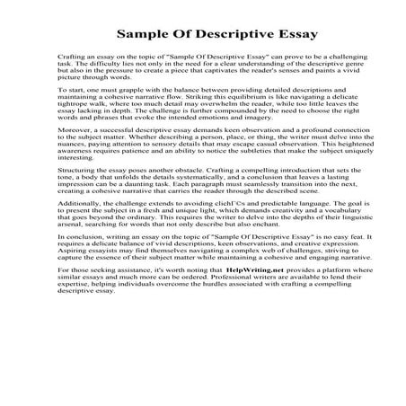Sample Of Descriptive Essay.pdf
