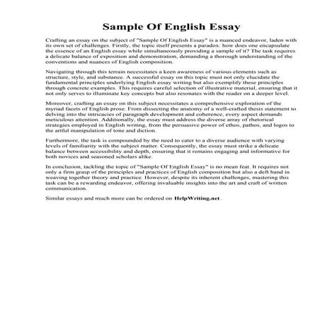 Short Narrative Essay Samples. How to use Narrative Essay Examples ...
