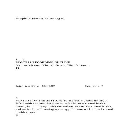 Sample of Process Recording #21 of 3.docx