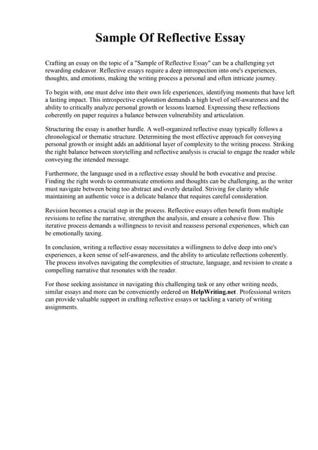 How To Do A Reflective Essay.pdf