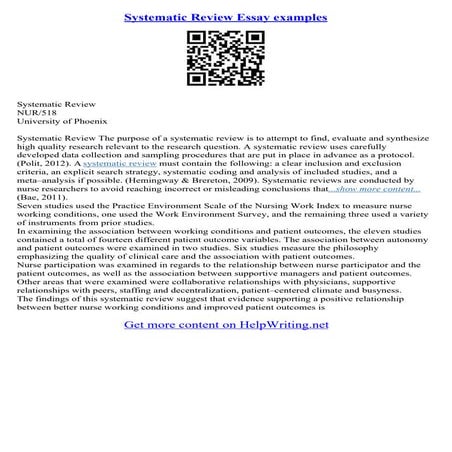 Sample Of Research Essay Paper | PDF