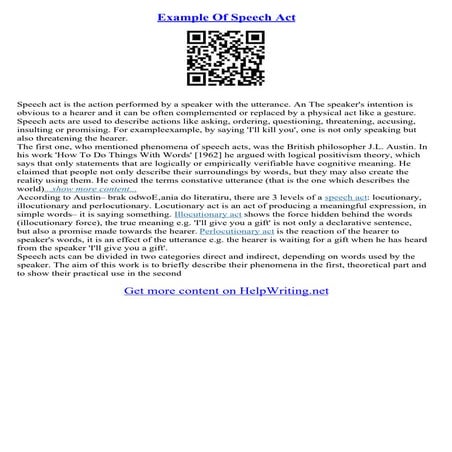 Sample Of Speech Essay | PDF | Graduation | Personal Celebrations ...