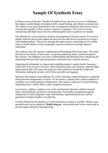 What Is A Synthesis Essay.pdf