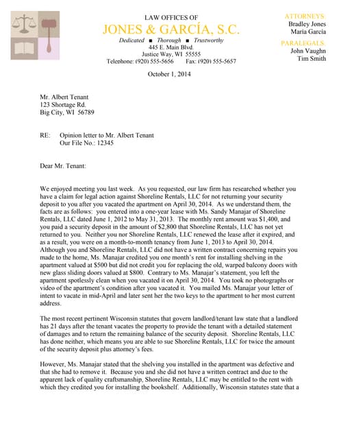 Sample notice of retainer letter | PDF