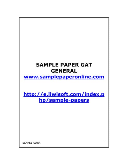 Gat analytical reasoning | PDF