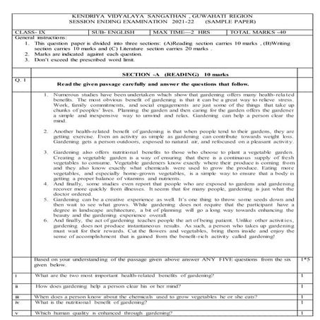 Sample paper ix see set 1 | DOCX